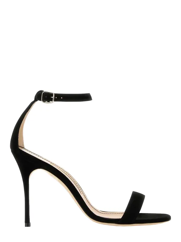 Manolo Blahnik 105mm Chaos Sandals - Black