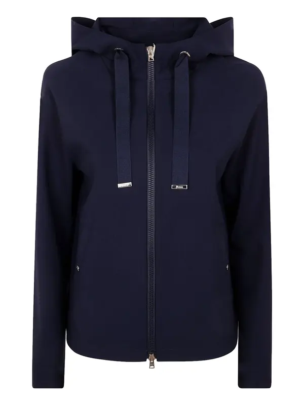 Herno Zip-up Hooded Jacket - Blue