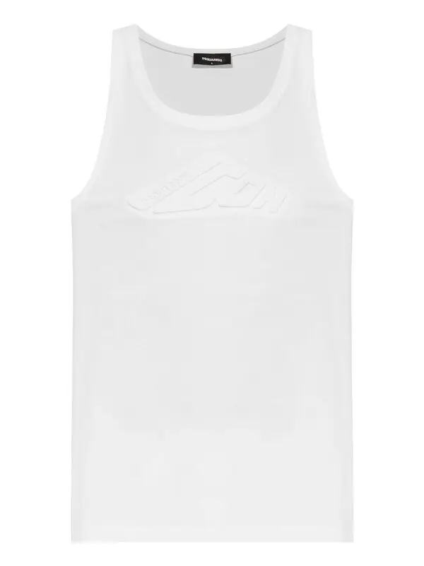 Dsquared2 Cotton Tank - White
