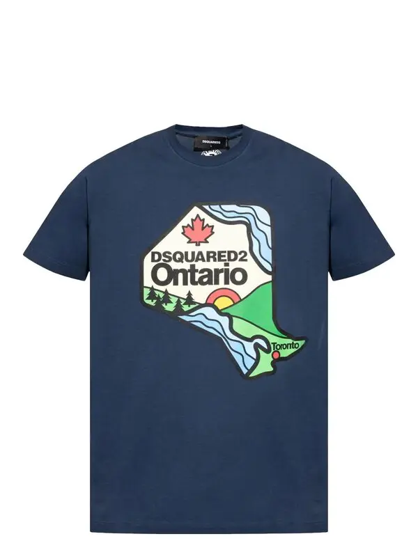 Dsquared2 Logo-print T-shirt - 524 Blue