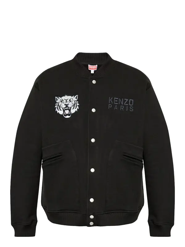 Kenzo Tiger-embroidered Jacket - Black