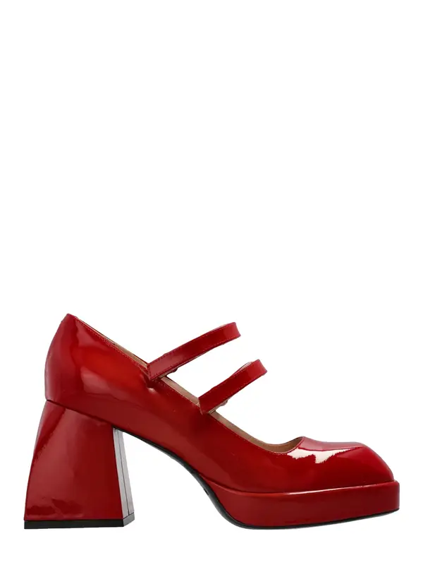 NODALETO 90mm Bulla Babies Pumps - Red