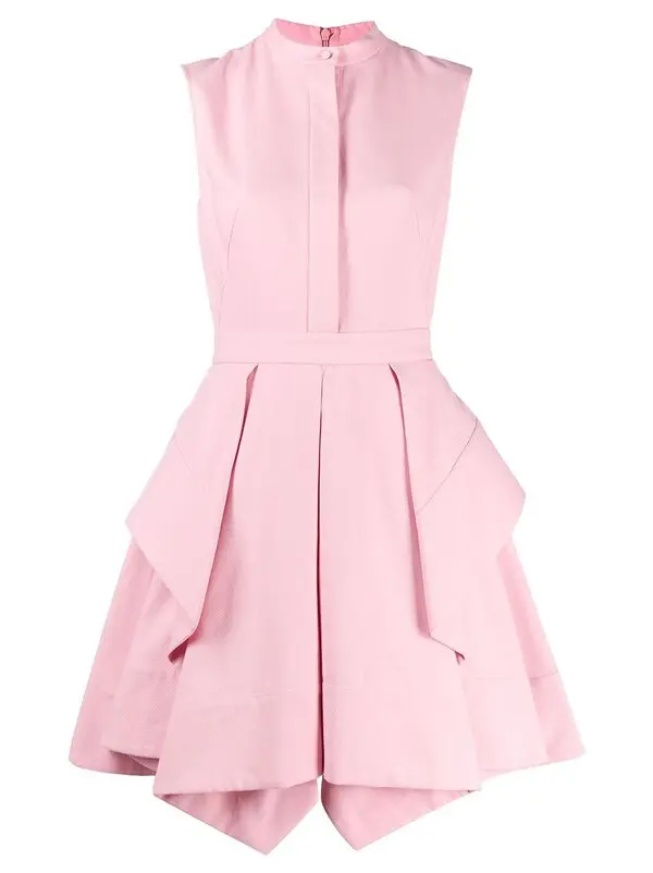 Alexander McQueen Draped Short Dress - Pink