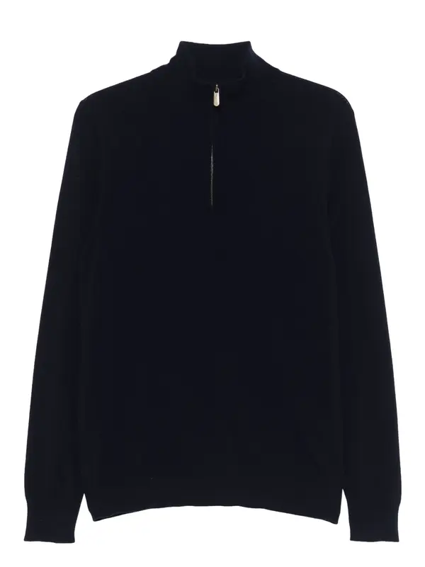 Eric Bompard Half-zip Sweater - Blue