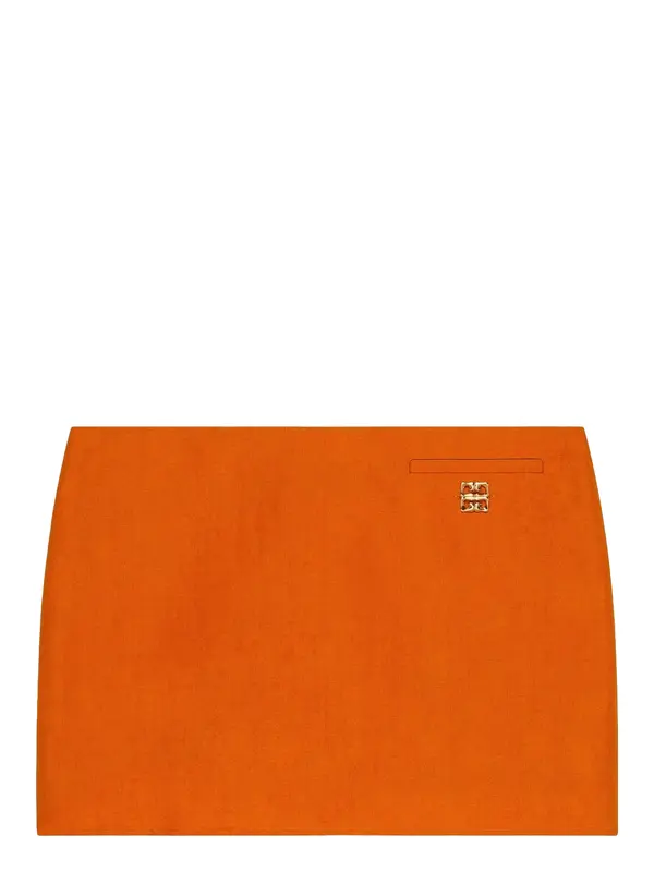 Givenchy 4g-motif Mini Skirt - Orange