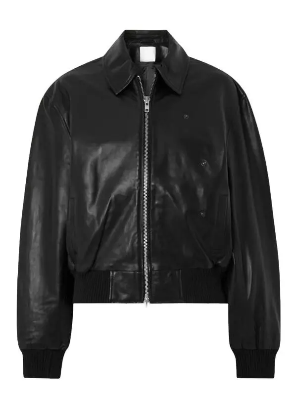 Christopher Esber - Christopher Esber Embellished Leather Bomber Jacket