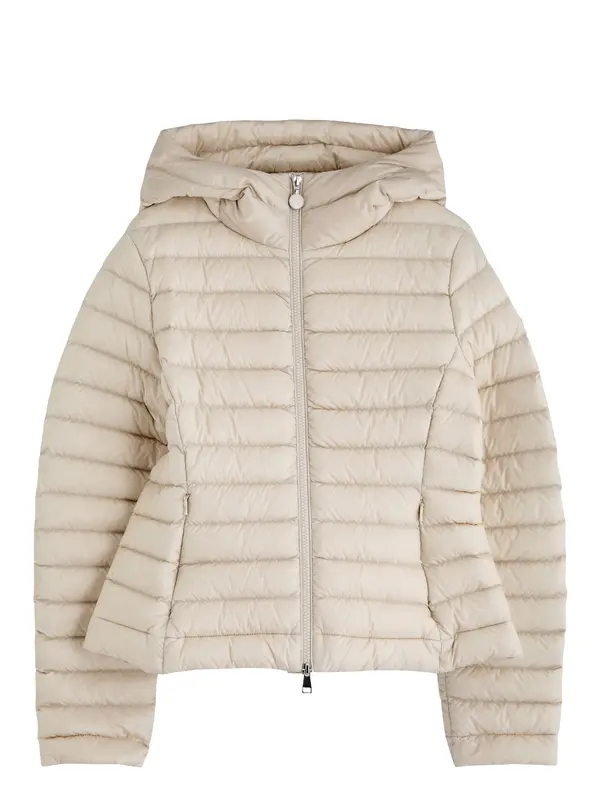 Moncler Ige Hooded Quilted Jacket - Beige