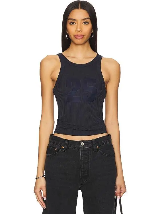 AYA MUSE Number Tank Top - Navy