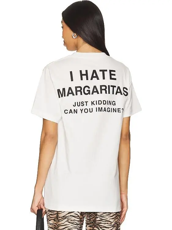 MOTEL MARGARITA I Hate Margs Tee - White
