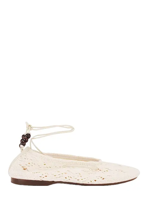 ALOHAS Rosemary Crochet Espadrilles - Cream