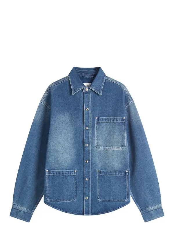 HOUSE OF SUNNY Denim Shirt - Blue Wash