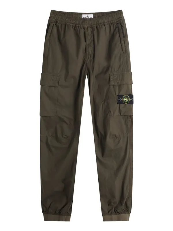 Stone Island Tela Paracadute Cargo Pants - Military Green