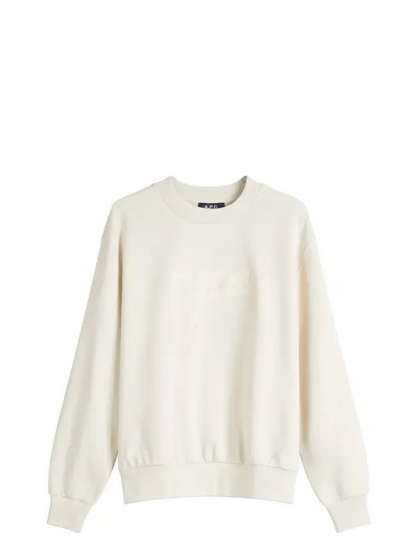 A.p.c. Ethan Logo Sweatshirt - Mastic