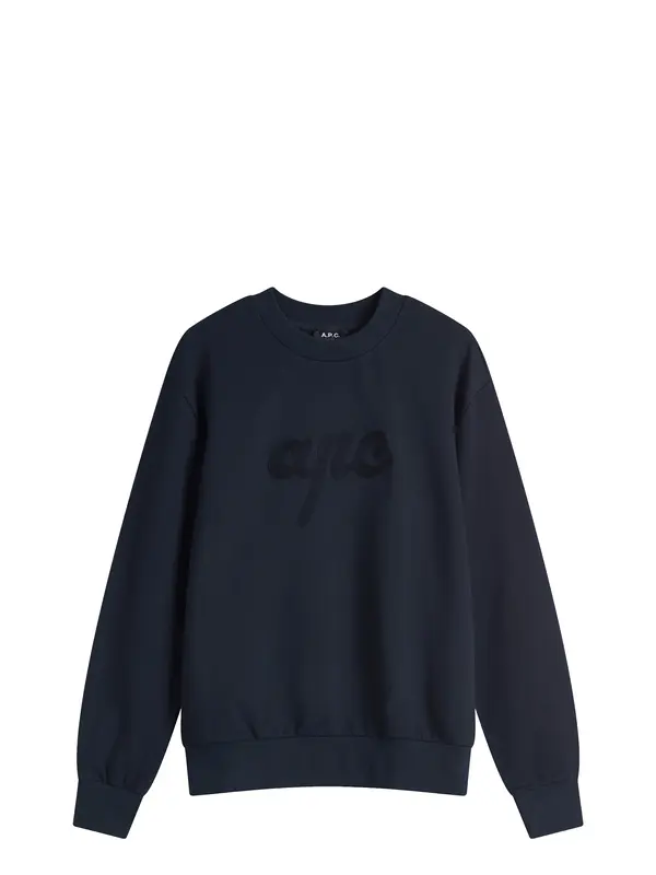 A.p.c. Ethan Logo Sweatshirt - Dark Navy
