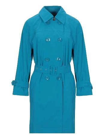 Herno Cotton Polyurethane Overcoat - Turquoise