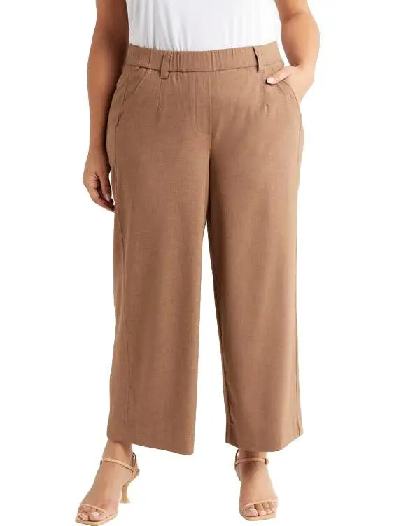 Wit & Wisdom Glider Skyrise Wide Leg Pants - Toasted Coconut