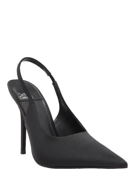 Jeffrey Campbell Surpass Slingback Pumps - Black Satin