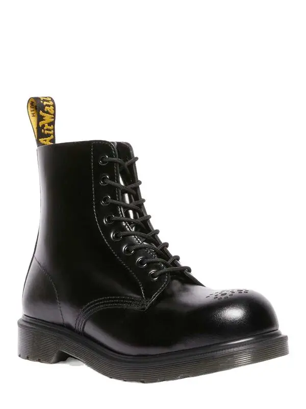 Dr. Martens 1460 Aniline Leather Steel Toe Boots - Black
