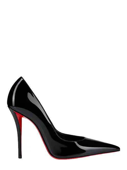 CHRISTIAN LOUBOUTIN Miss Z 100 Patent Heeled Courts - Black