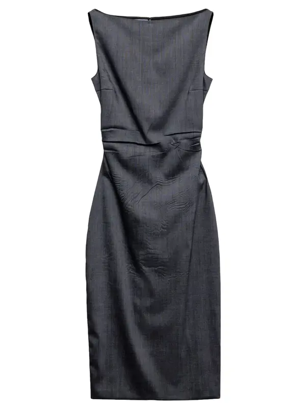Prada Stretch Ruched Dress - Grey