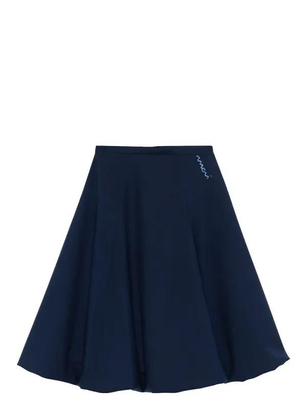Marni Wool Midi Skirt - Blue