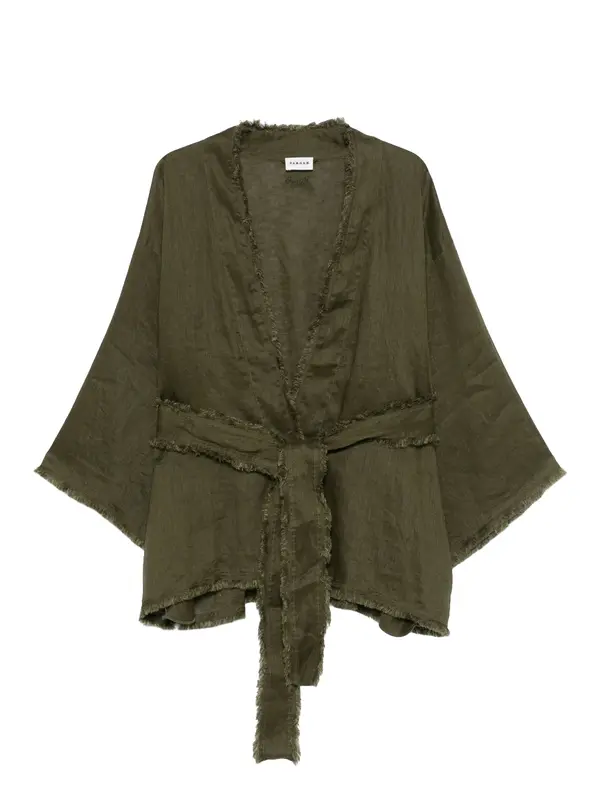 P.a.r.o.s.h Linen Jacket - Green