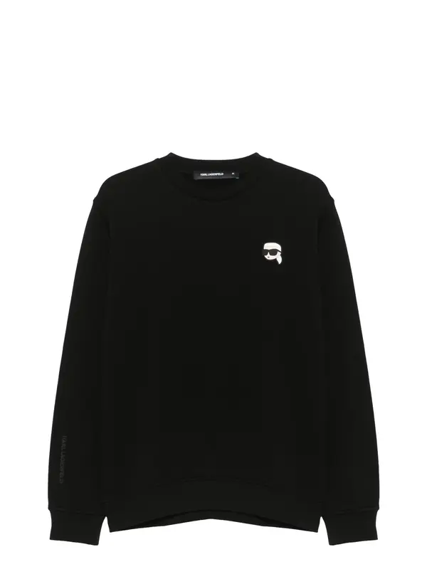 Karl Lagerfeld Karl Ikon-patch Sweatshirt - Black