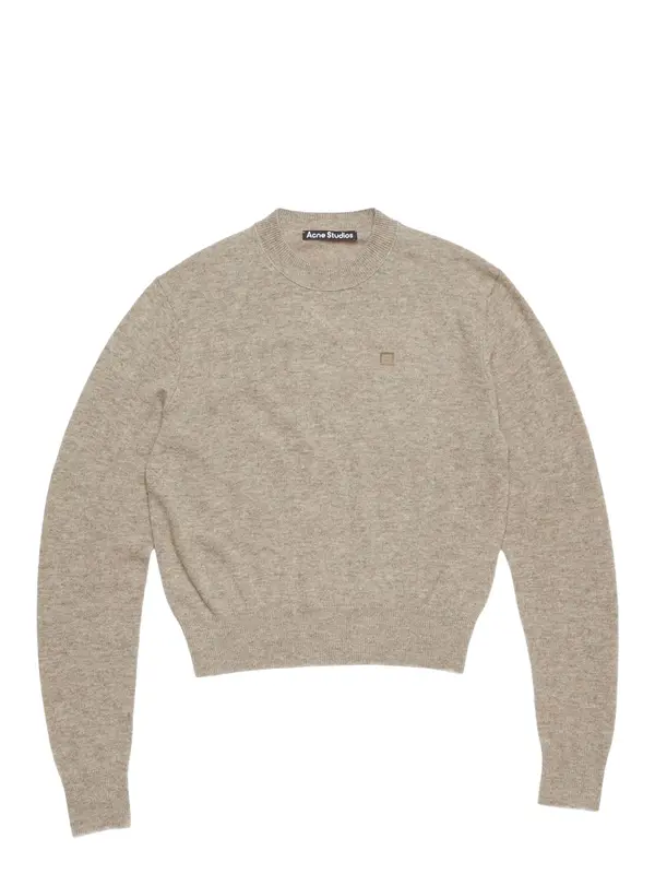 Acne Studios Logo-patch Sweater - Neutrals