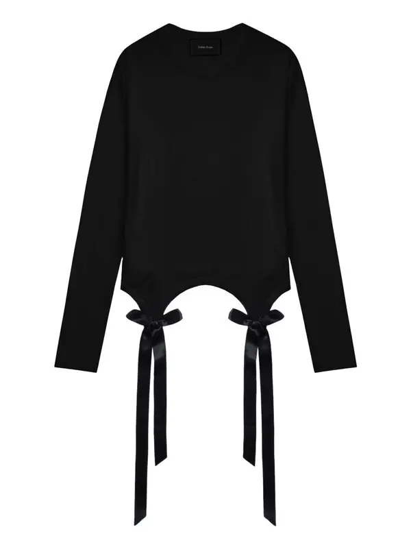 Simone Rocha Bow Tail T-shirt - Black
