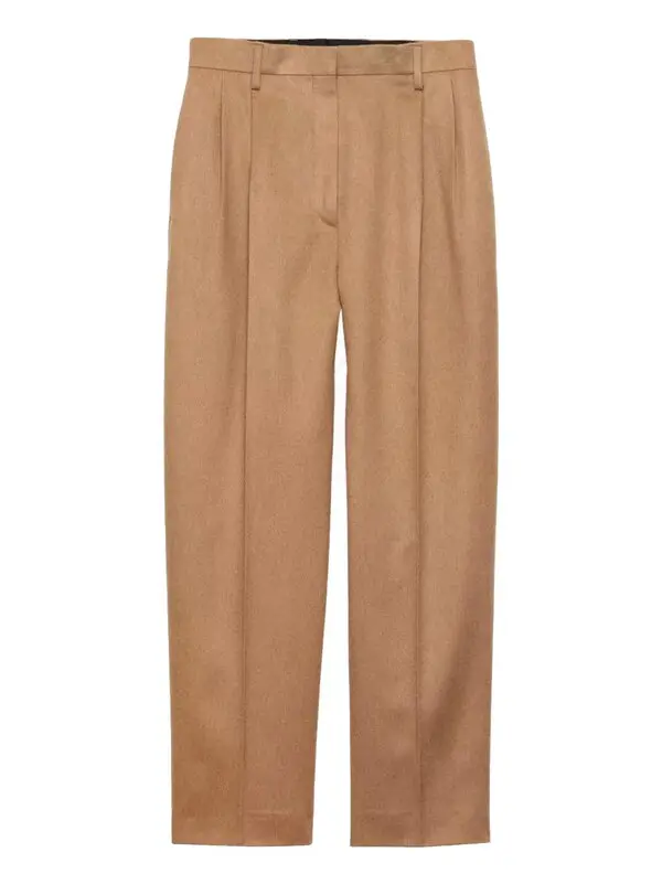 Prada Camel-hair Trousers - Neutrals