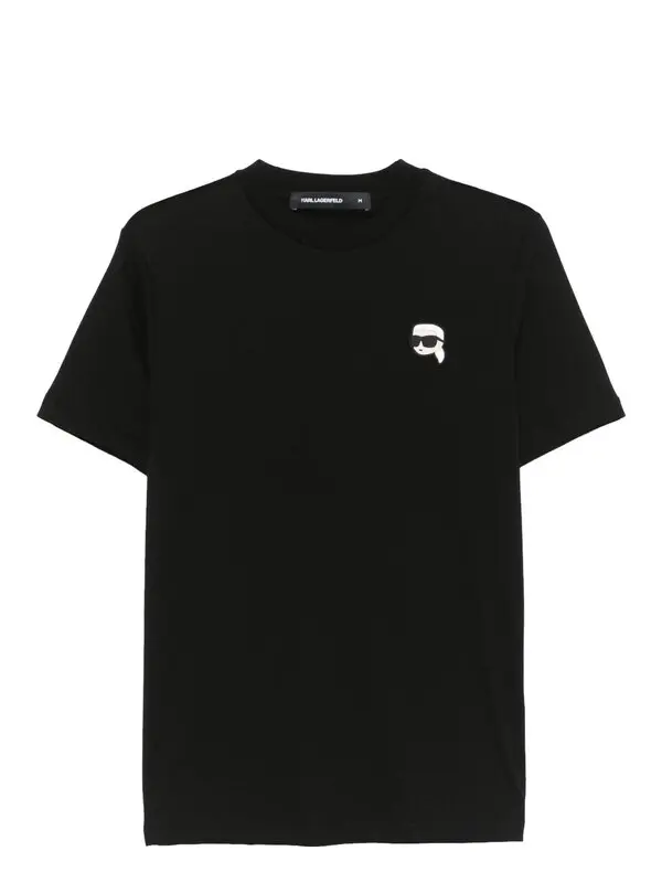 Karl Lagerfeld Karl Ikon-patch T-shirt - Black