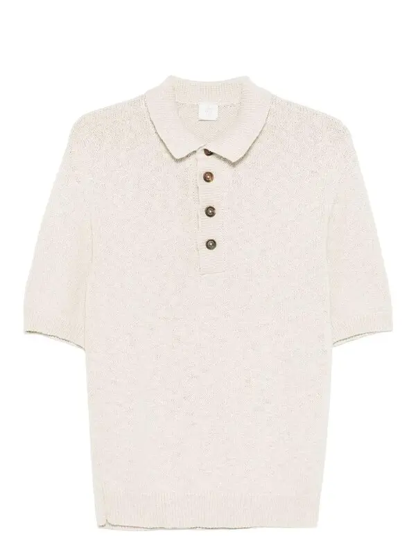 Eleventy Short-sleeve Polo Shirt - Neutrals