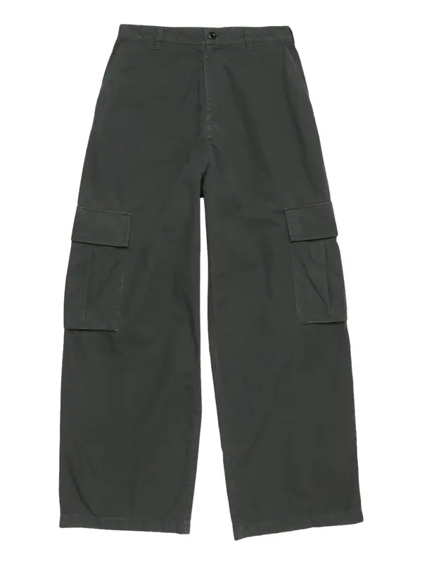 Acne Studios Cotton Cargo Trousers - Black