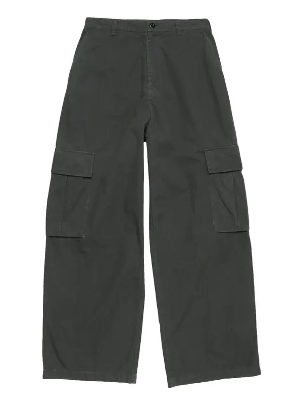 Acne Studios Cotton Cargo Trousers - Black