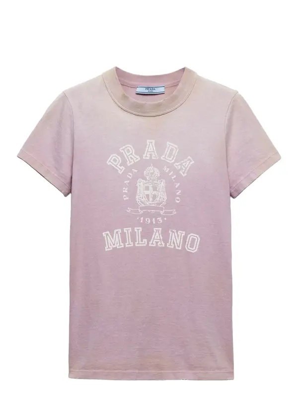 Prada Logo-print T-shirt - Purple