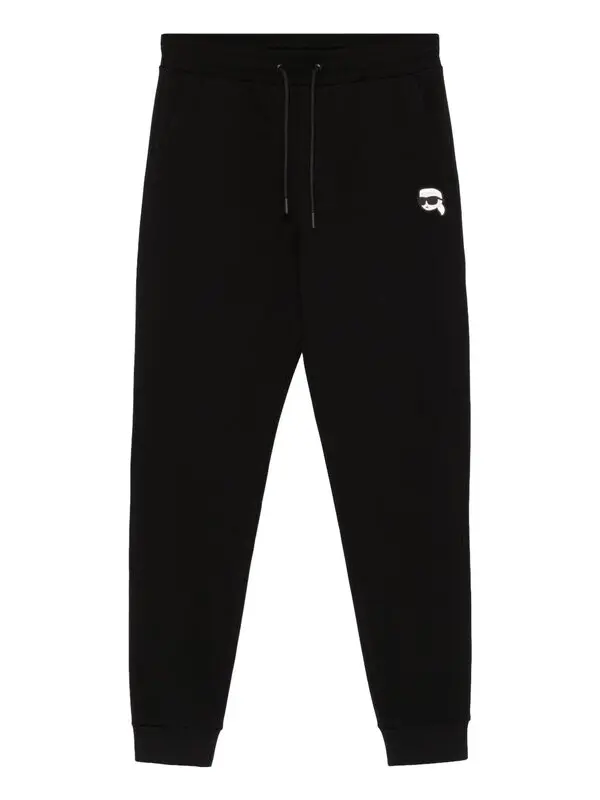 Karl Lagerfeld Karl Ikon-patch Track Pants - Black