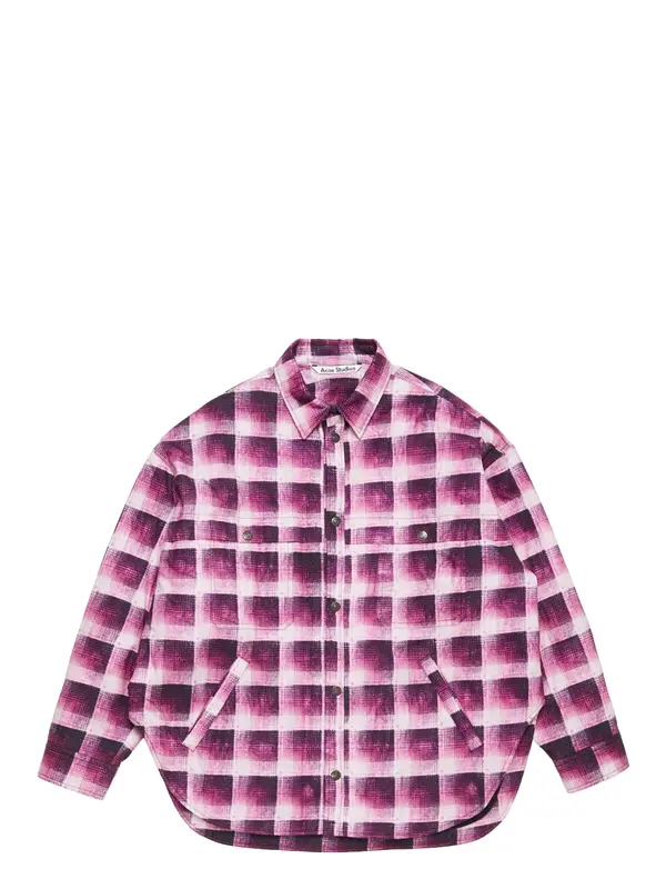 Acne Studios Checked Shirt - Pink
