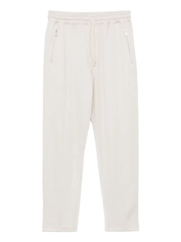 Eleventy Vertical-seamed Track Pants - Neutrals