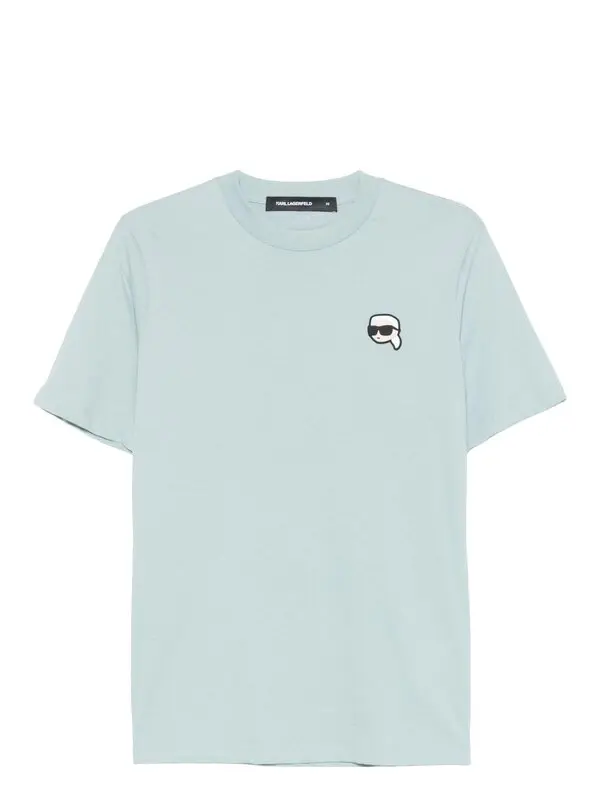 Karl Lagerfeld Karl Ikon-patch T-shirt - Blue