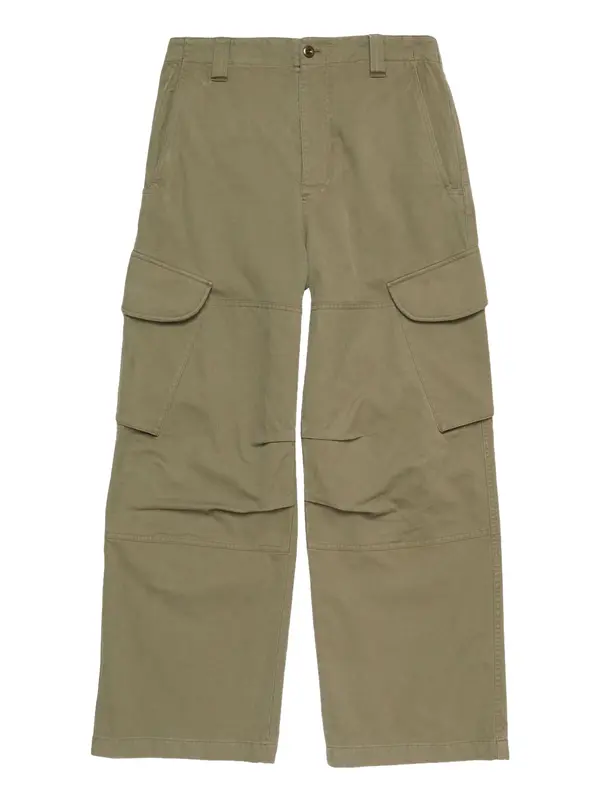 Acne Studios Cotton Cargo Trousers - Green
