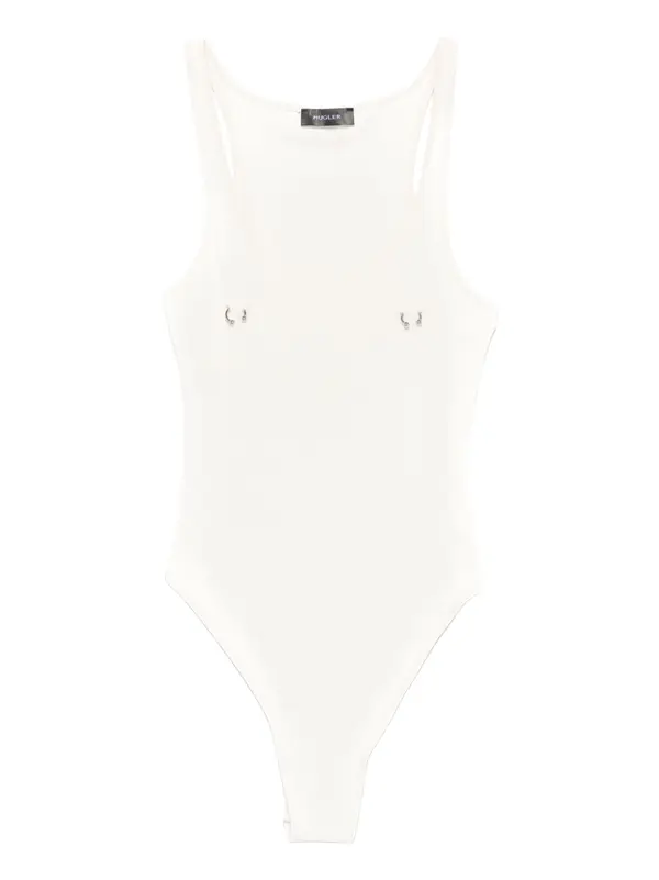 MUGLER Pierced Bodysuit - Neutrals