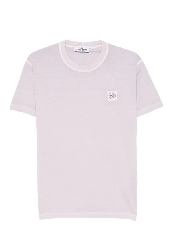 Stone Island Organic-cotton Jersey T-shirt - Purple