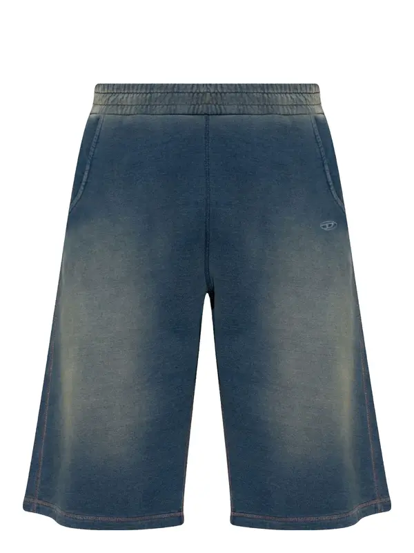 DIESEL® Distressed-finish Shorts - Blue
