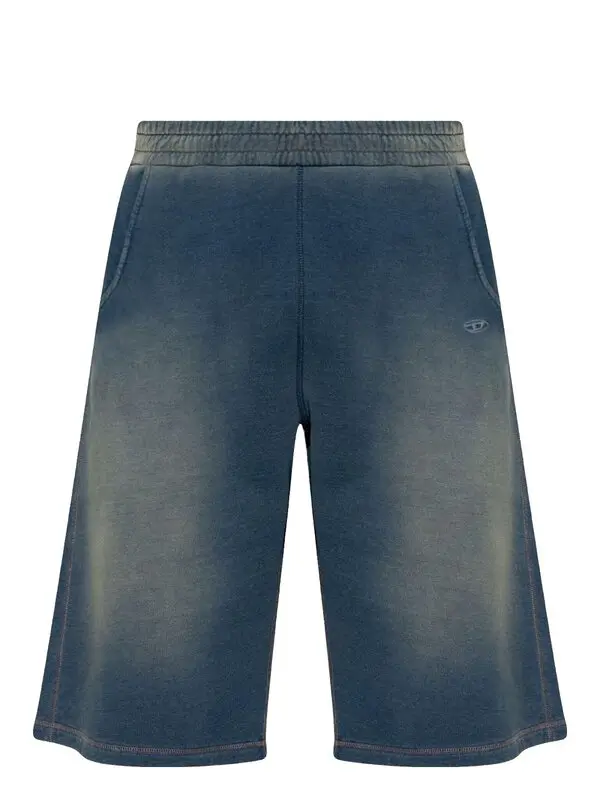 DIESEL® Distressed-finish Shorts - Blue