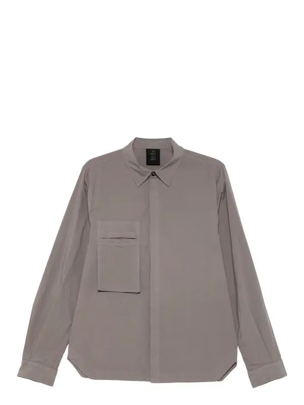 THOM KROM Poplin Overshirt - Grey