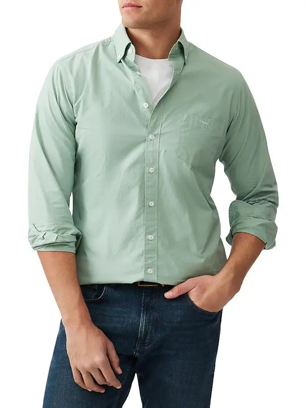 Rodd & Gunn Hendrick Slim Fit Button Down Shirt - Thyme