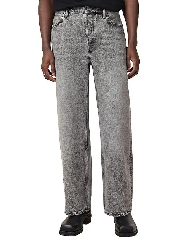ALLSAINTS Lenny Wide Leg Jeans - Light Grey