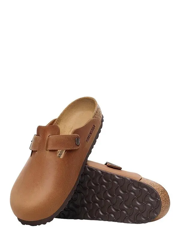 BIRKENSTOCK Boston Clogs - Cognac