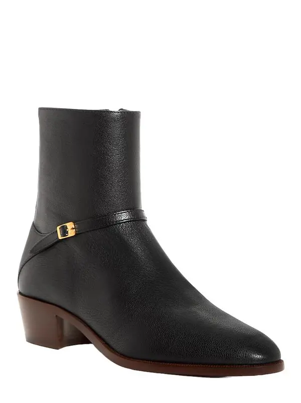 Valentino Garavani Vlogo Leather Boots - Black