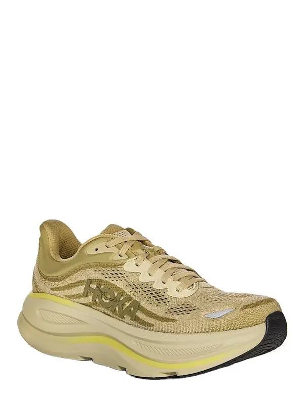 HOKA Bondi Lace-up Sneakers - Grassland/oyster Mushroom